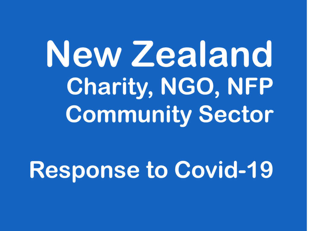 New Zealand Charity, NGO, Community, NFP Sector Response to Covid-19 ...